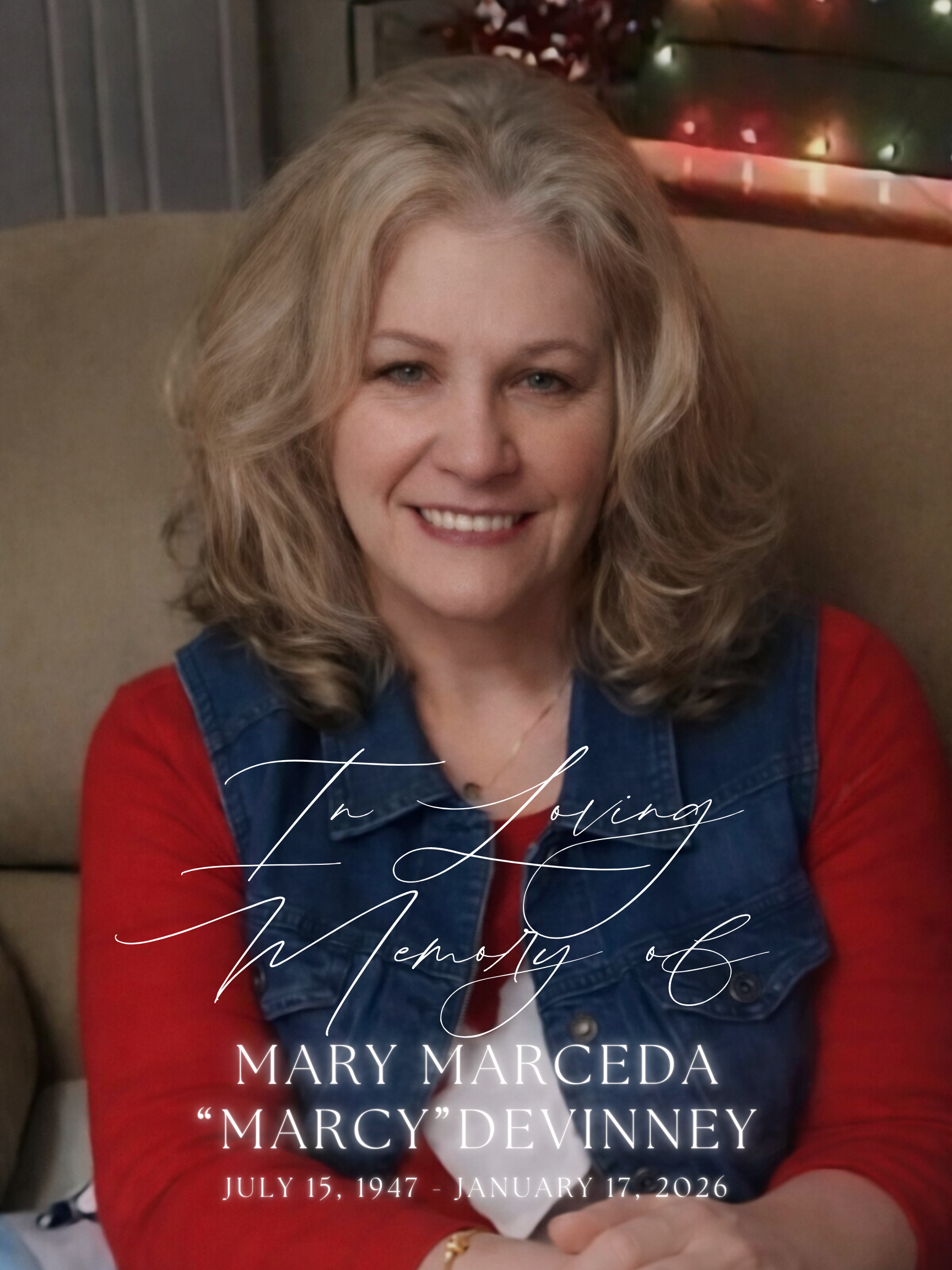 Mary Marceda "Marcey" DeVinney, age 78 - A Natural State Funeral Service